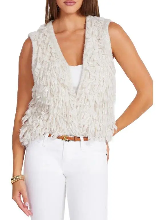 BISHOP + YOUNG Fringe Sweater Vest - Cloud