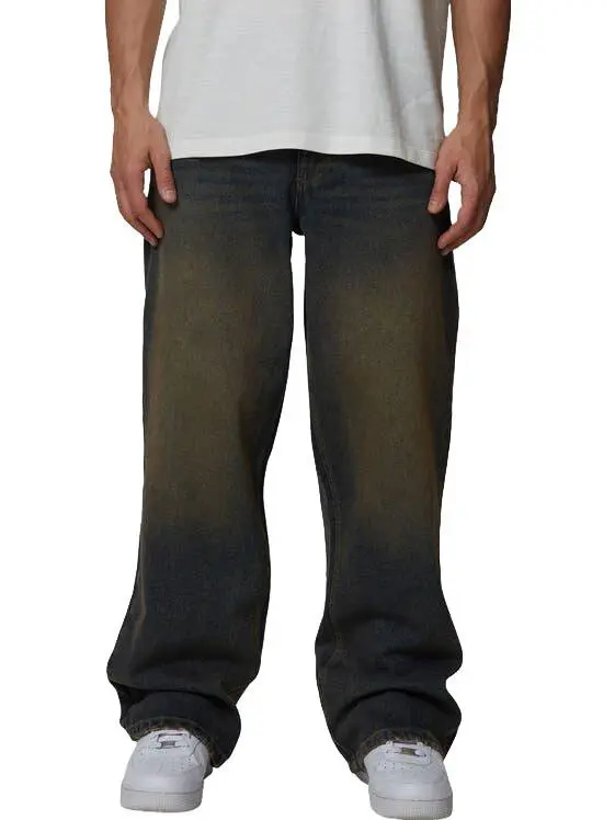 GOOD FOR NOTHING Straight Leg Baggy Jeans - Brown