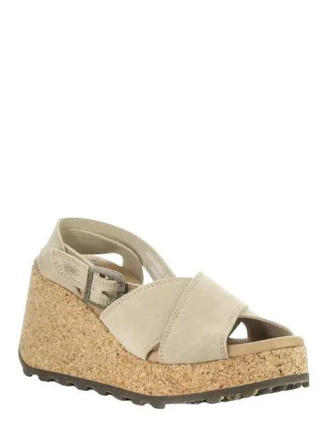 Fly London Dony Platform Wedge Sandal - Taupe