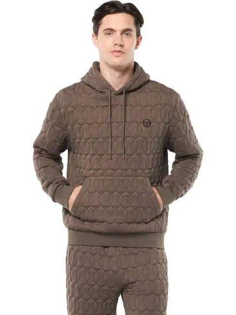 SERGIO TACCHINI Aversa Quilted Hoodie - Morel