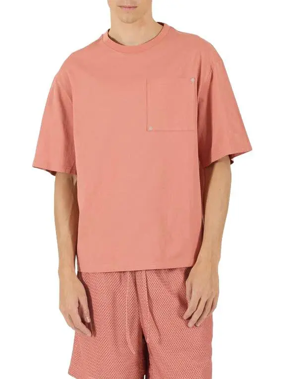 KROST Rivet Pocket Cotton Blend T-shirt - Brick Dust