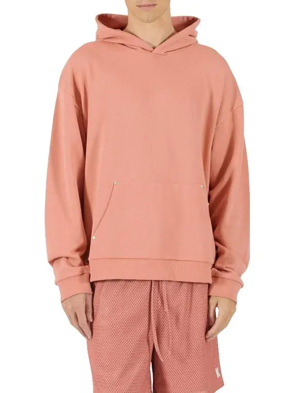 KROST Relaxed-fit Terry Hoodie - Brick Dust