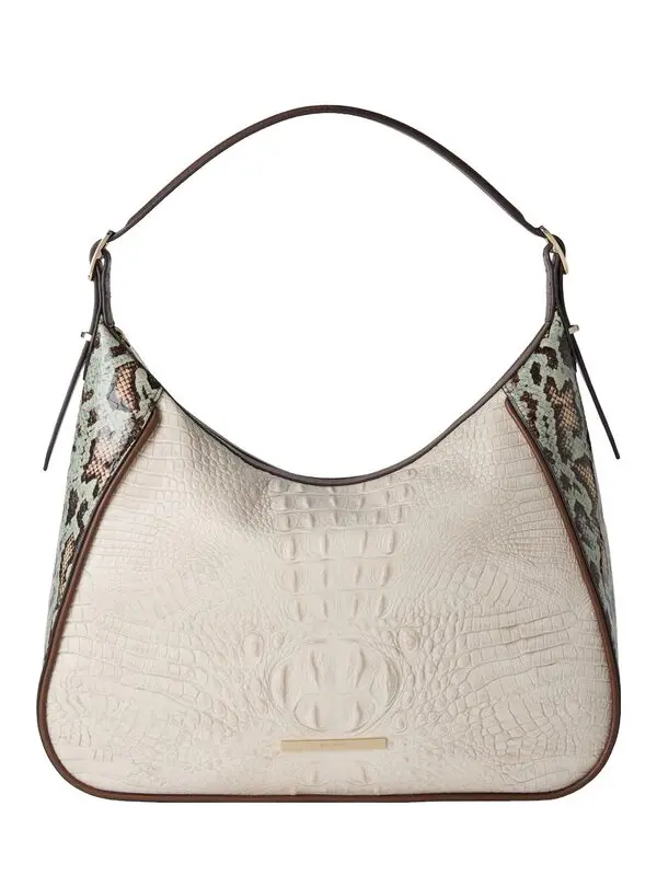 Brahmin Embossed Leather Edie Shoulder Bag - Multi