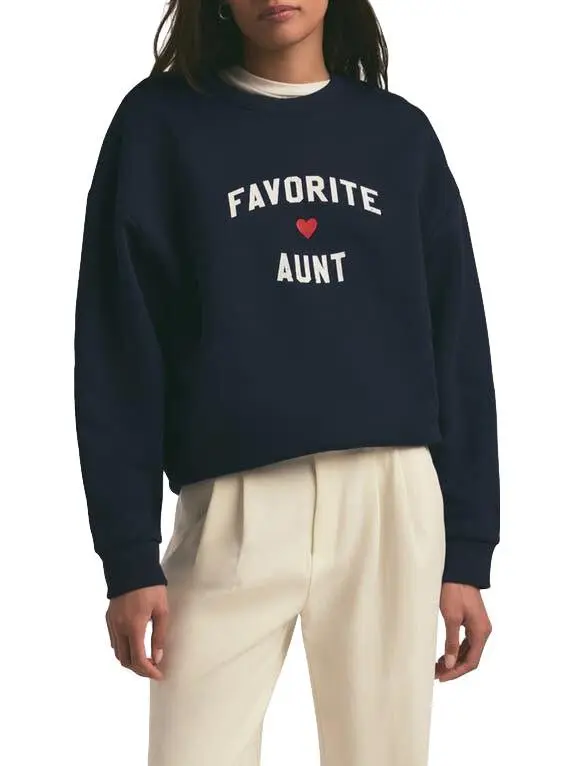 FAVORITE DAUGHTER Graphic Sweatshirt - Navy
