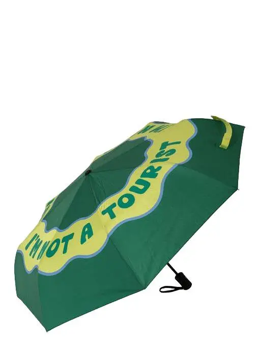 FISURA Automatic Folding Compact Umbrella - Green