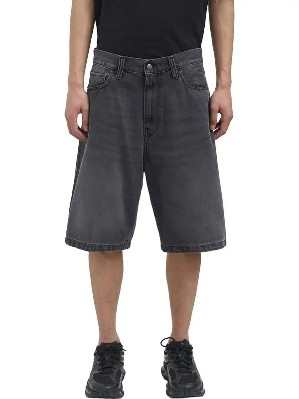 Carhartt Work In Progress Plain Denim Shorts - Black 1