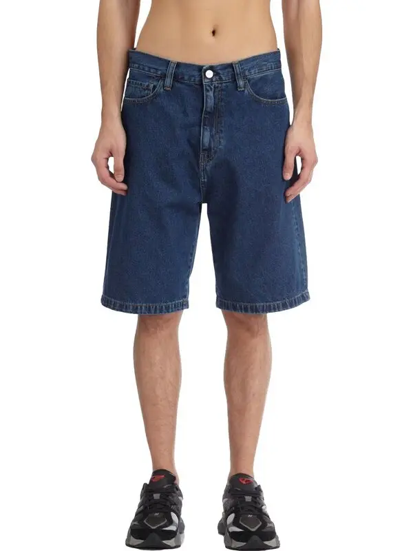 Carhartt Work In Progress Plain Denim Shorts - Blue