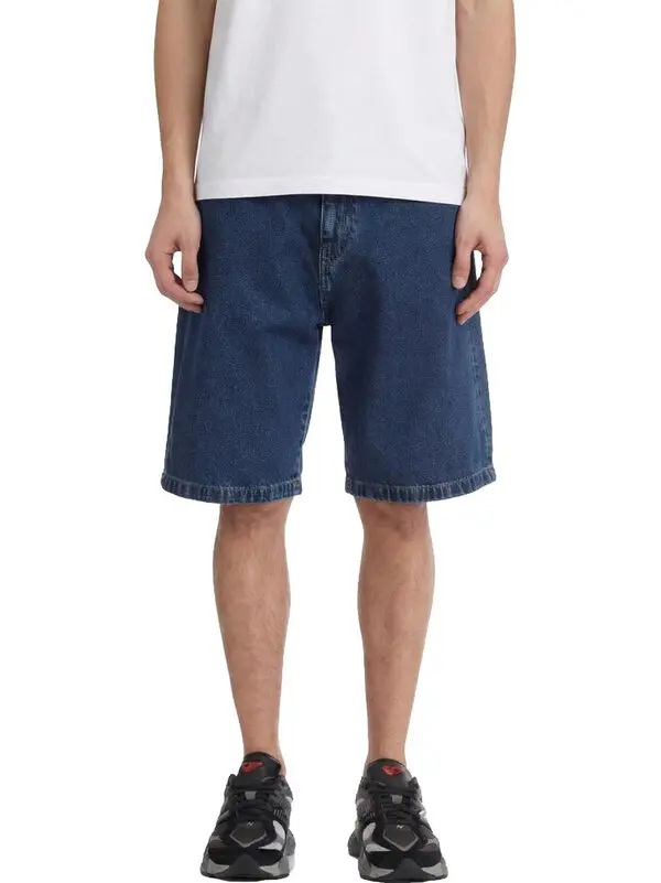Carhartt Work In Progress Cotton Denim Shorts - Blue
