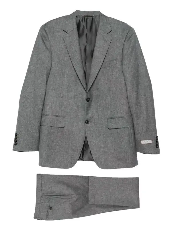 Canali Button Blazer - Grey