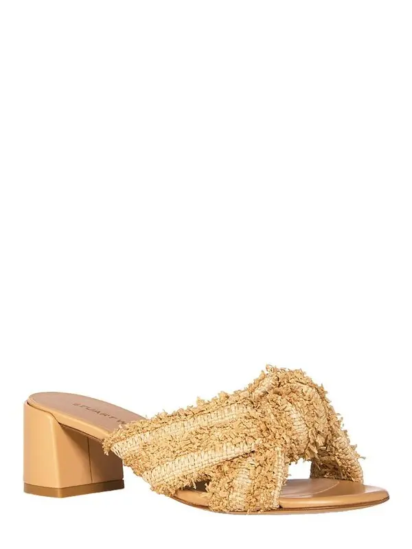 STUART WEITZMAN Soplaya 50 Slides - Natural/natural Castell