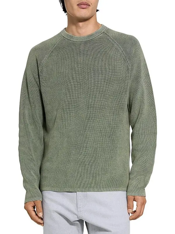 Theory Long Sleeve Sweater - Washed Light Ivy