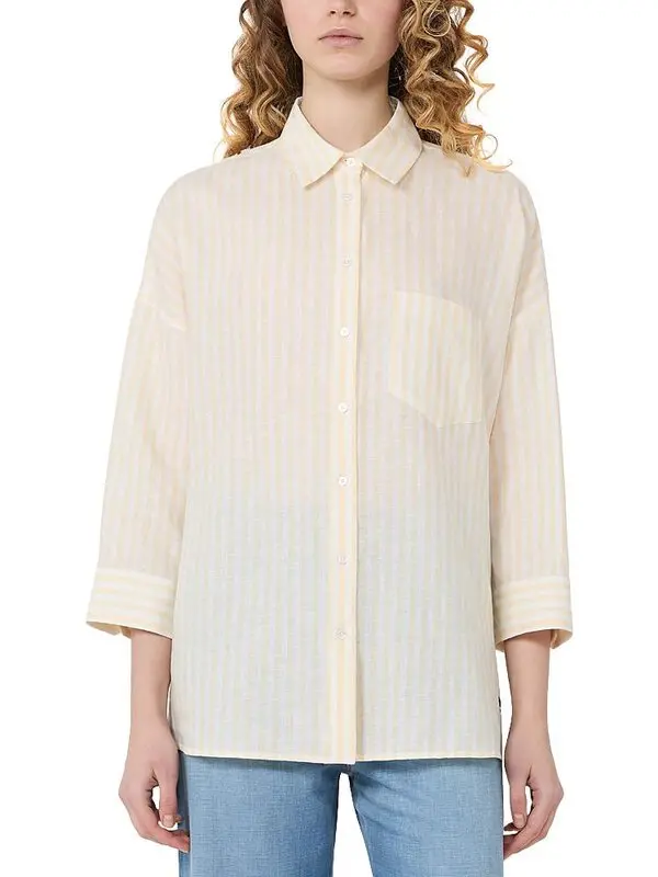 Max Mara Wkdpanetto Collared Shirt - Light Yellow