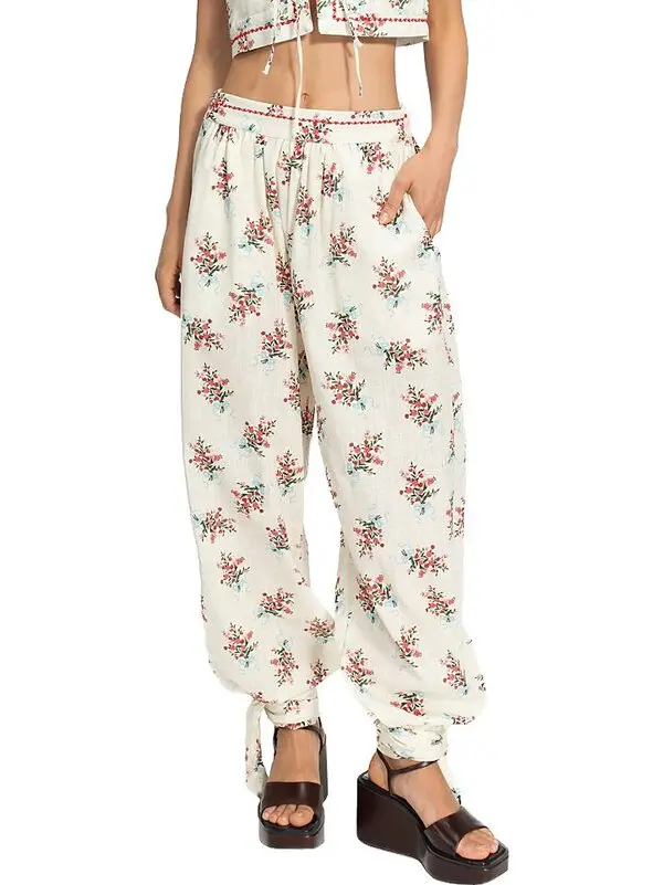 Agua Bendita Silvia Cherish Embroidered Pants - Multi