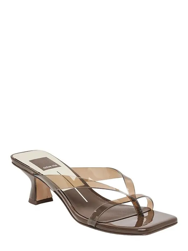 Dolce Vita Brevel Vinyl Sandals - Dark Brown Jelly