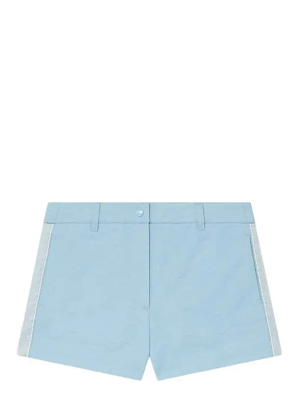 Casablanca Monogram Mini Shorts - Blue Monogram