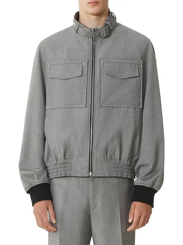 LANVIN Relaxed-fit Mohair-wool Jacket - Light Grey