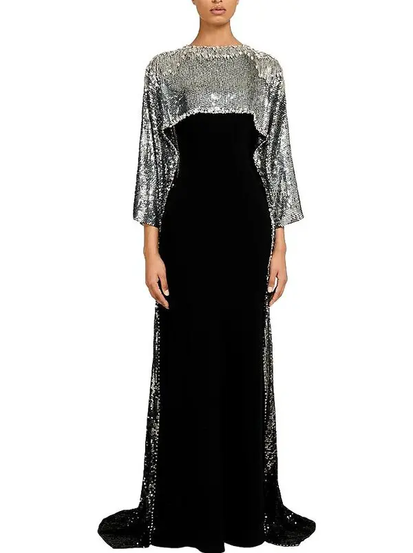 Jenny Packham Cassia Maxi Dress - Liquorice