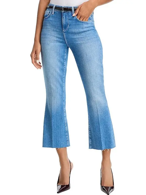 L'Agence Kendra High-rise Crop Flare Jeans - Getty