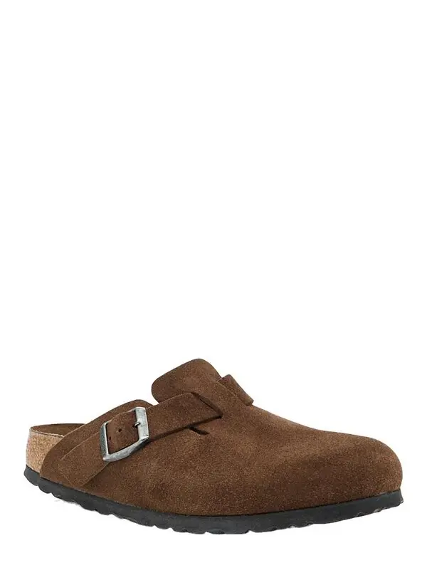 BIRKENSTOCK Boston Suede Clogs - Carafe
