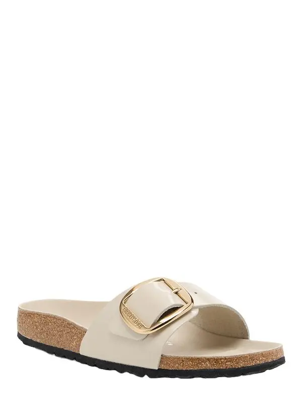 BIRKENSTOCK Madrid Big Buckle High Shine Sandals - Oyster