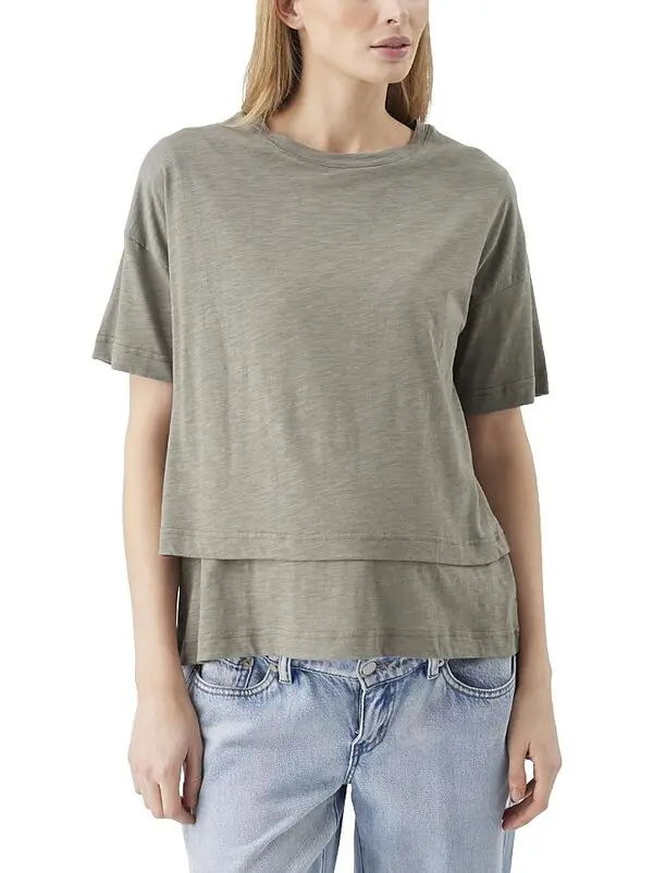 RIPE MATERNITY Claud Nursing Tee - Moss
