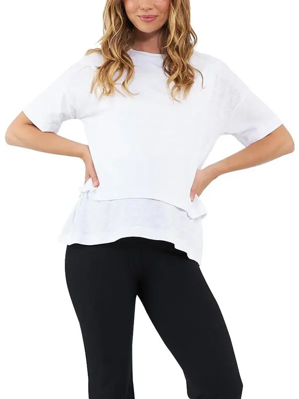 RIPE MATERNITY Claud Nursing Tee - White