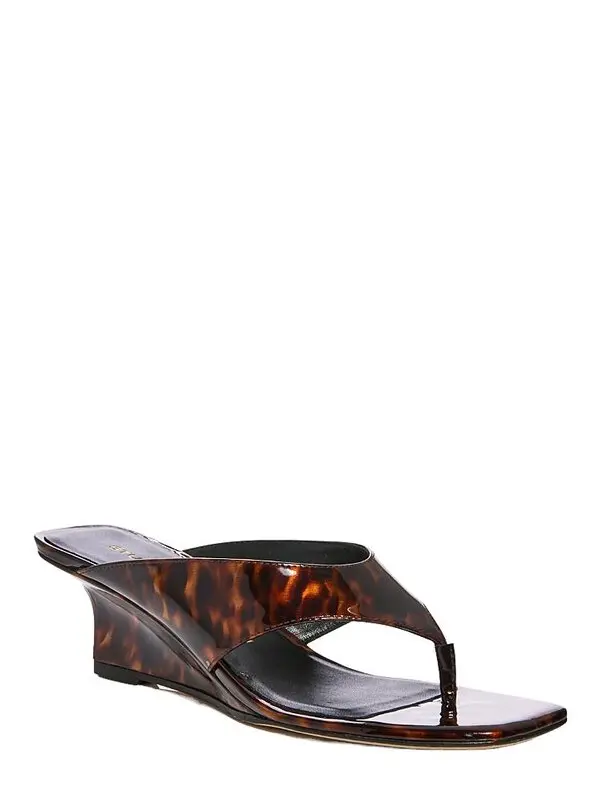 STUART WEITZMAN Vinnie Thong Wedge Sandals - Classic