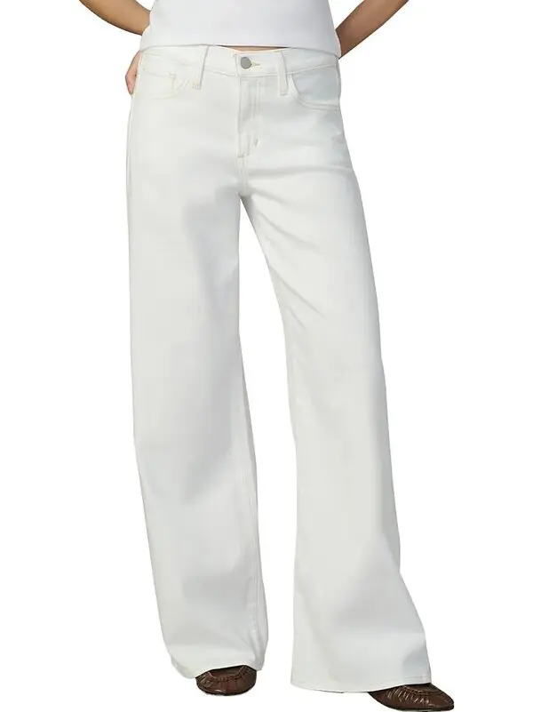 Joe's Jeans The Lou Lou Low Rise Wide Leg Jeans - White