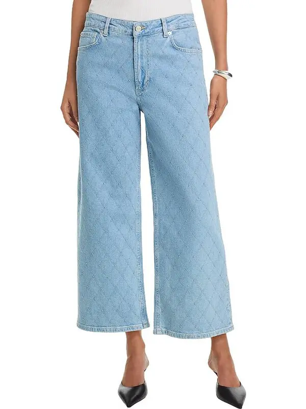 Rails Getty High-rise Cropped Jeans - Quilt Stud