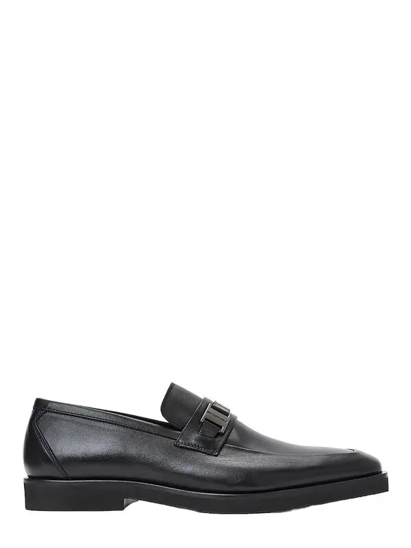 Bruno Magli Roma Leather Loafers - Black Calf