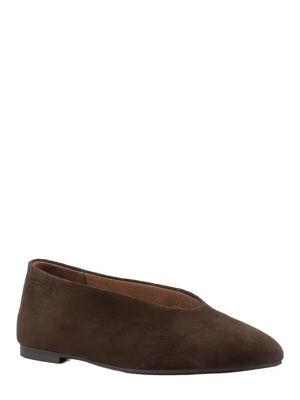 VAGABOND SHOEMAKERS Aleya Leather Ballet Flats - Coffee