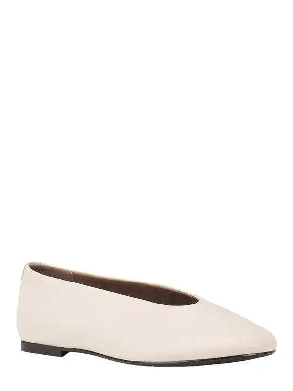 VAGABOND SHOEMAKERS Aleya Leather Ballet Flats - Cream