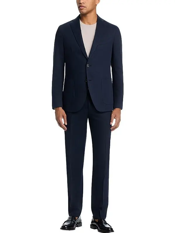Boglioli Garment Dyed Lyocell & Cotton Slim Fit K Suit - Navy
