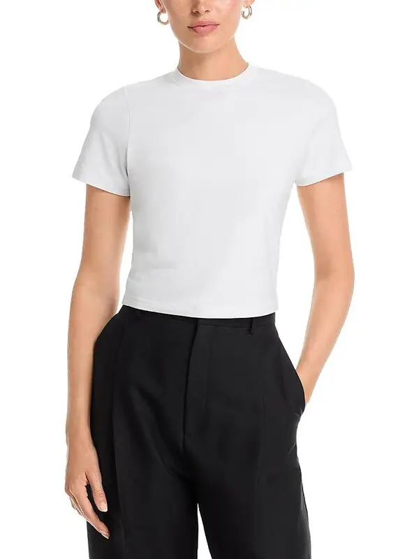French Connection Maisie Jersey Tiny Tee - Summer White