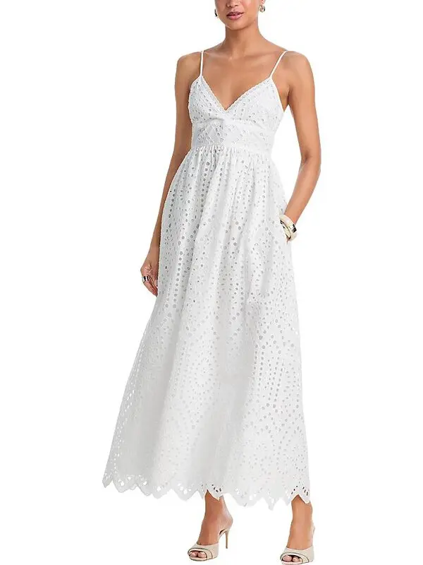 French Connection Trini Eyelet Maxi Dress - Summer White