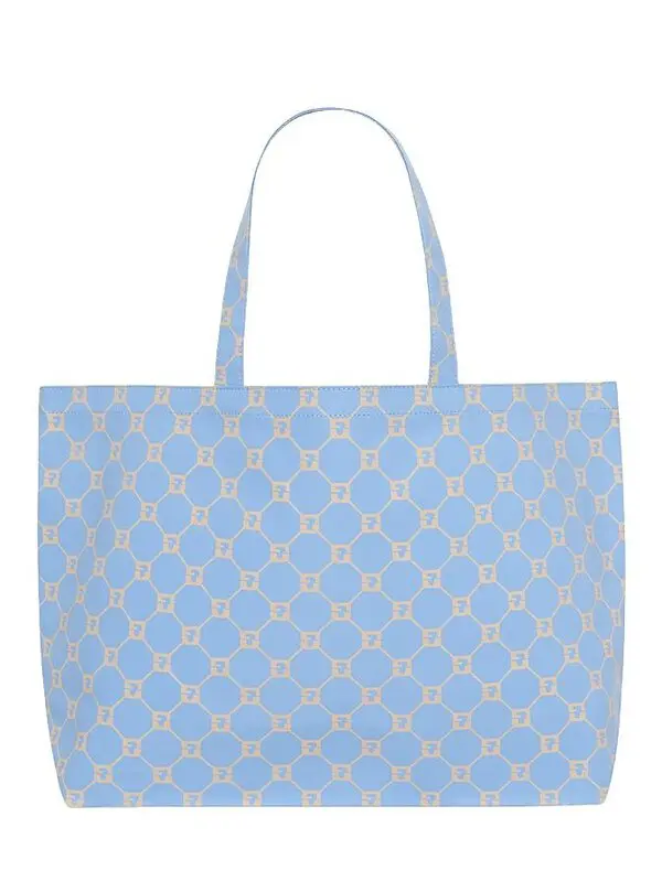 Gerard Darel Lolita Monogram Shopper Tote - Sky/vanilla