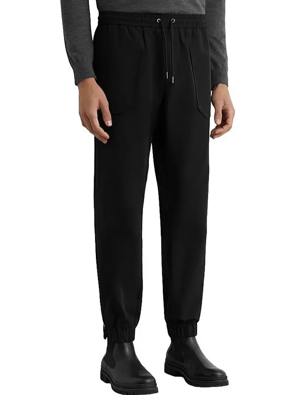 REISS Ascend Cargo Trousers - Black