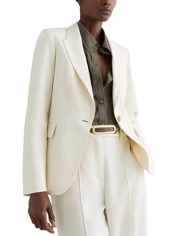 REISS Tailored Blazer - Cream