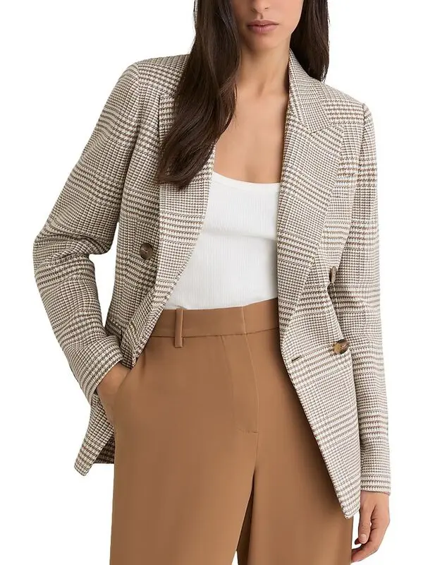 REISS Petite Maxwell Double-breasted Blazer - Neutral