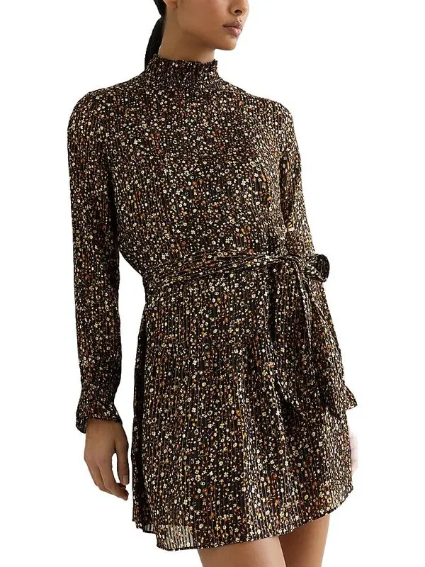 REISS Darci Mini Dress - Black