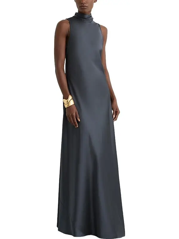 REISS Fae Maxi Dress - Grey