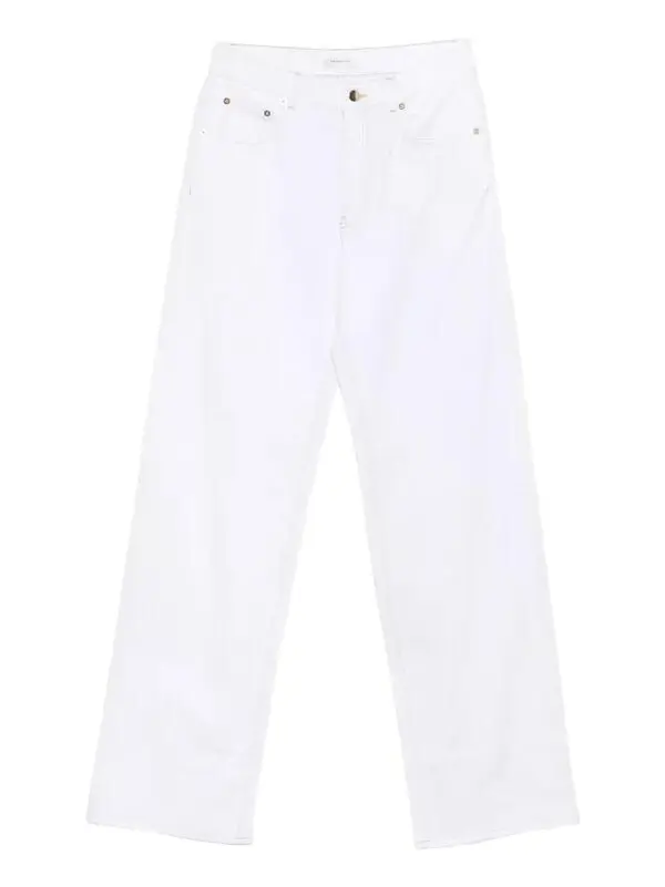 Fabiana Filippi Topstitch Jeans - White