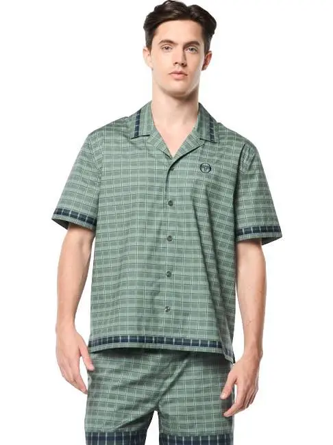 SERGIO TACCHINI Quadretto Cabana Shirt - Duck Green