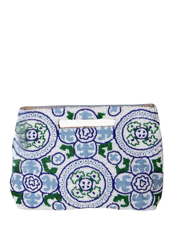 ISLAND TO EAST SIDE Medallion Mosaic Tile Pouch - Multi