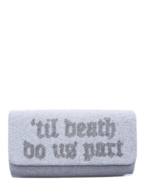 ISLAND TO EAST SIDE Til Death Do Us Part Medium Structured Bag - Silver/white
