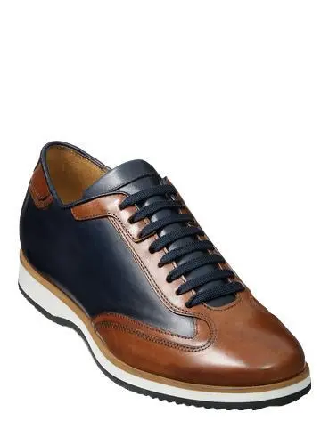 PAUL FREDRICK Wayne Leather Sneakers - Navy/tan
