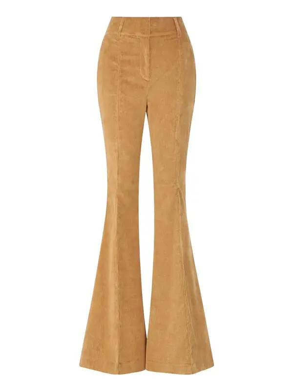 Gabriela Hearst Mid-rise Cashmere-wool Wide-leg Pants - Tan