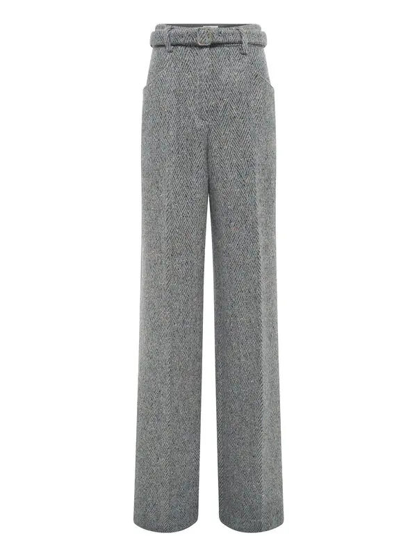 Gabriela Hearst Mid-rise Straight-leg Pants - Grey
