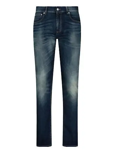 Alexander McQueen Stretch Denim Jeans - Washed Blue