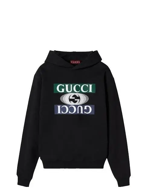 Gucci Felted Jersey Hoodie - Black